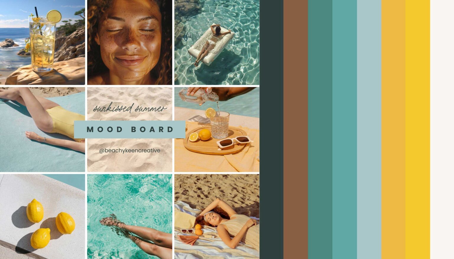 Sunkissed Summer Color Palette - Beachy Keen Creative